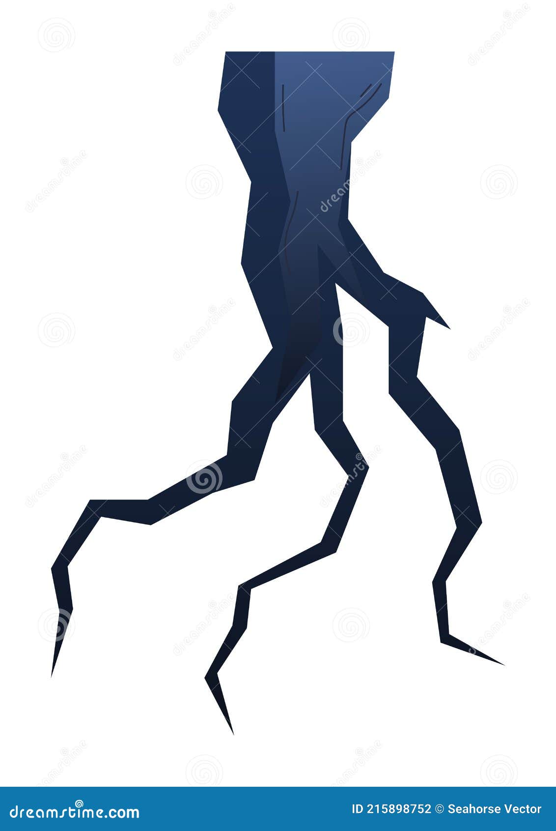 Crack Extreme Defect, Surface Damage Effect, Isolated on White ...