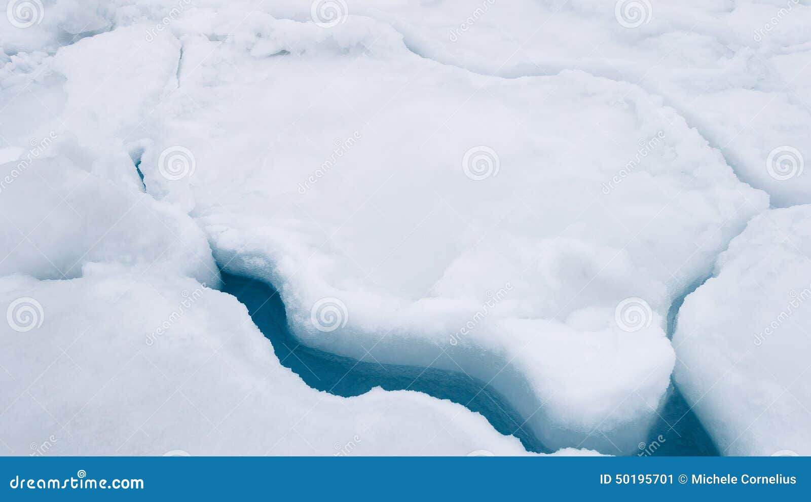Crack in Ice stock image. Image of freezing, white, break - 50195701