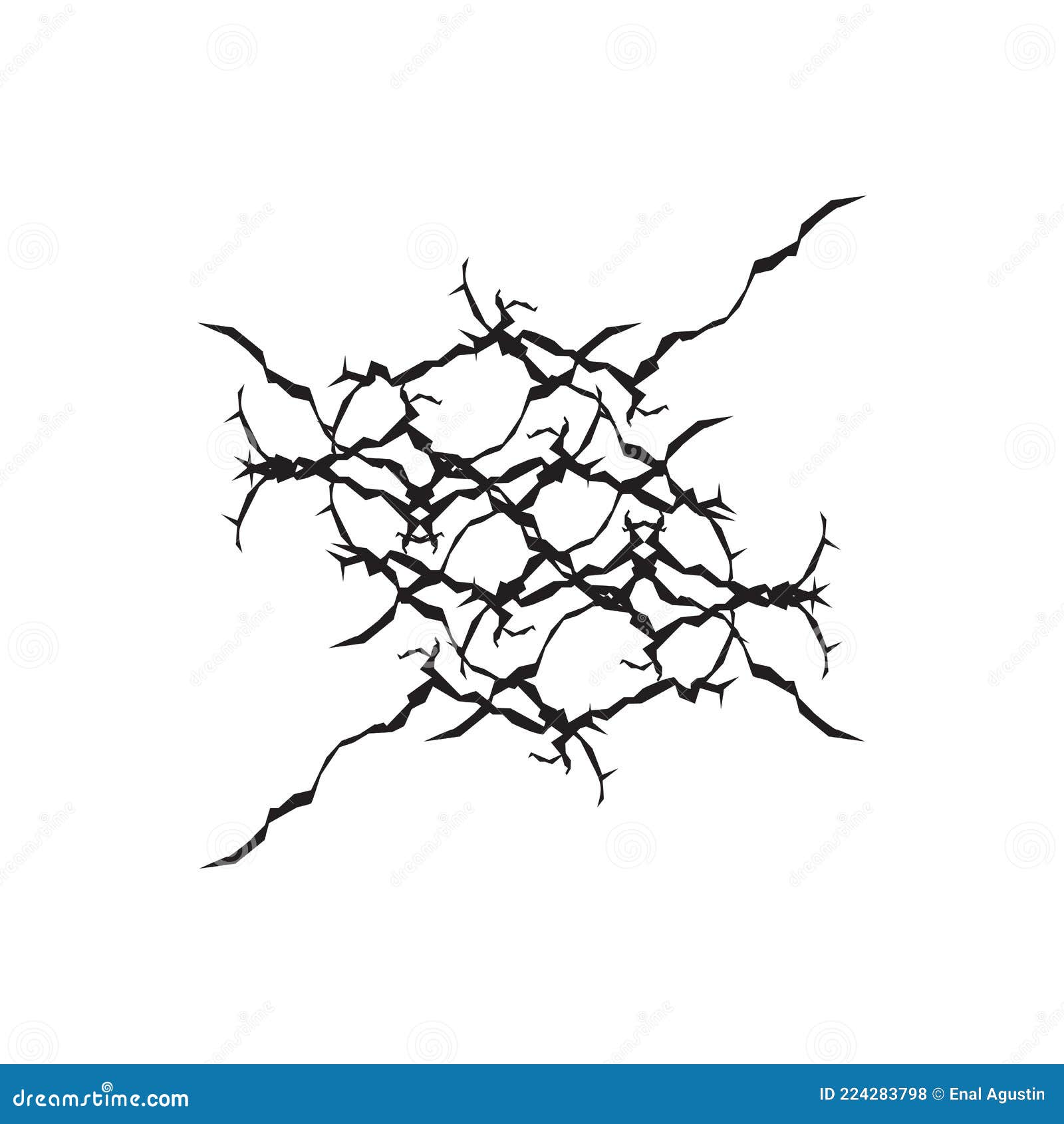 Crack Icon Logo Design Template Stock Vector - Illustration of crash ...