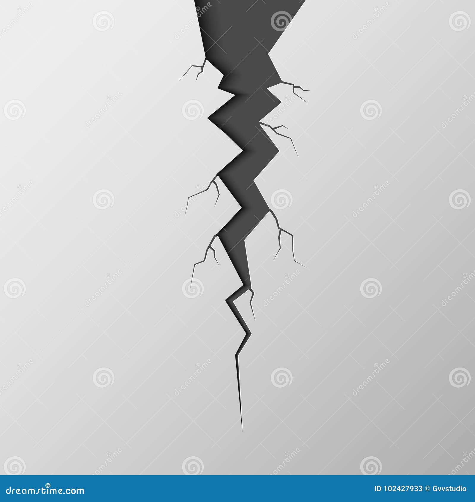 Crack Fracture Surface Cartoon Vector | CartoonDealer.com #79559303