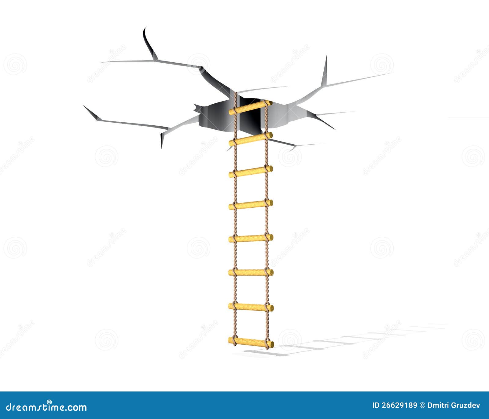 Crack And Ladder Stock Image | CartoonDealer.com #26629189