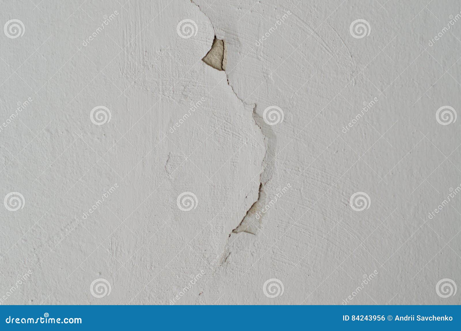 Crack on the Light Wall Texture Close-up Stock Photo - Image of ...