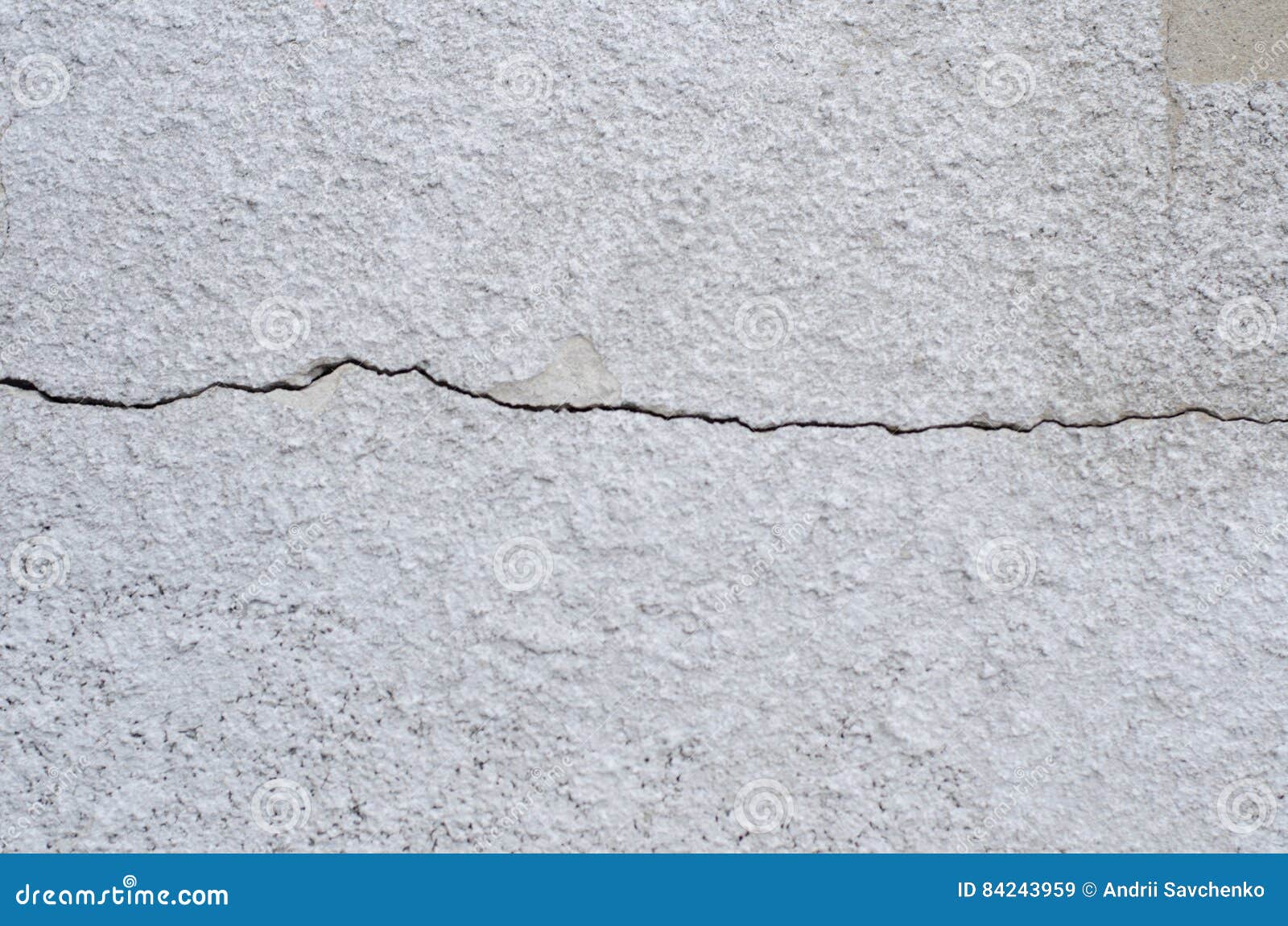 Crack on the Light Wall Texture Close-up Stock Image - Image of broken ...