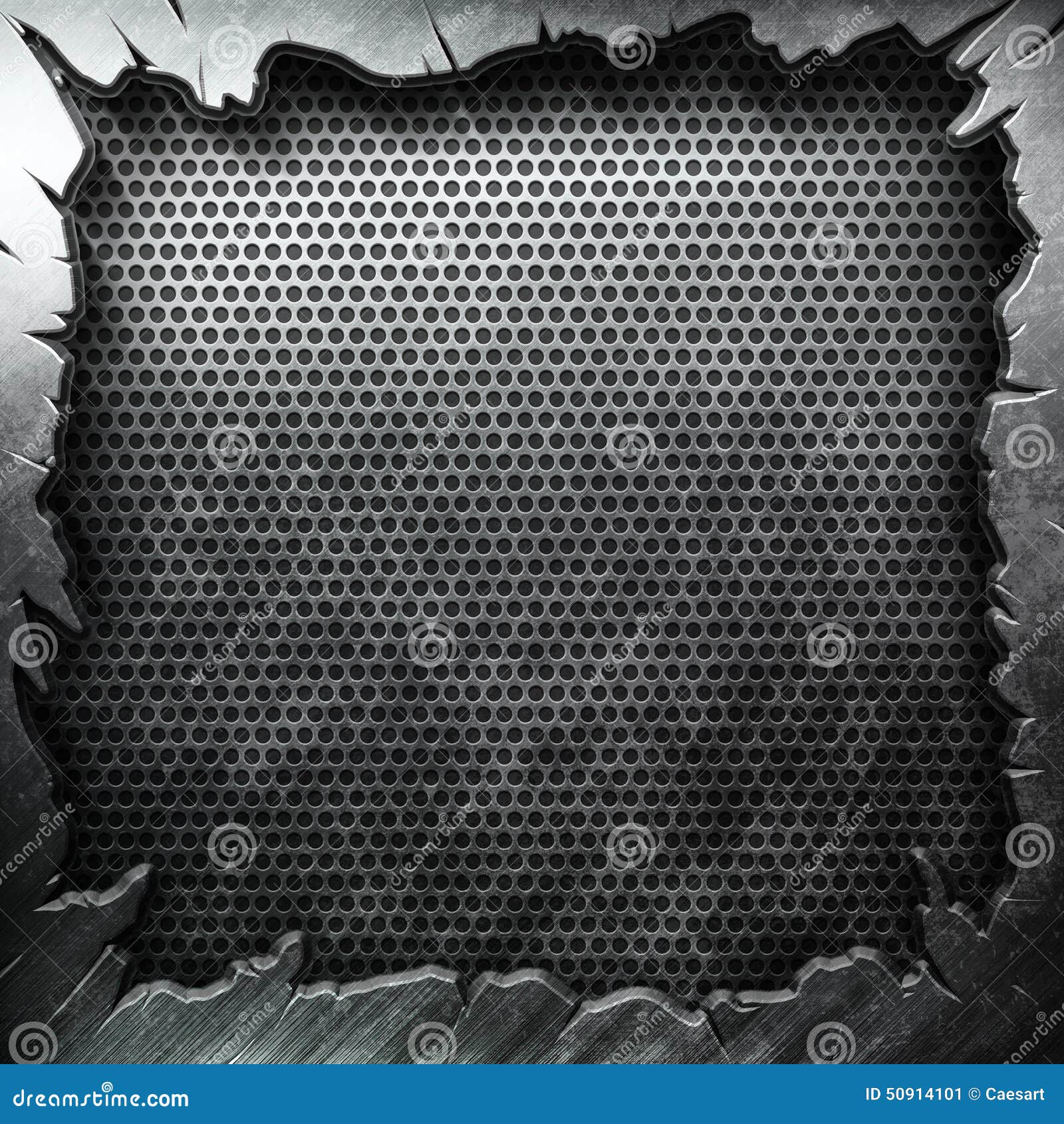 Crack Metal Background Template Stock Illustration - Illustration of ...