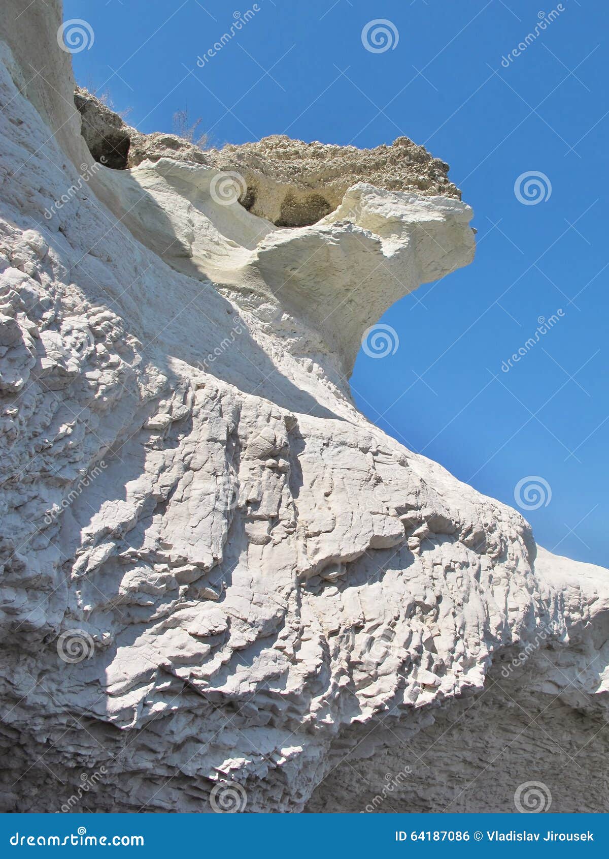 Crack Rock on the Coast of Cyprus Stock Photo - Image of white, napa ...