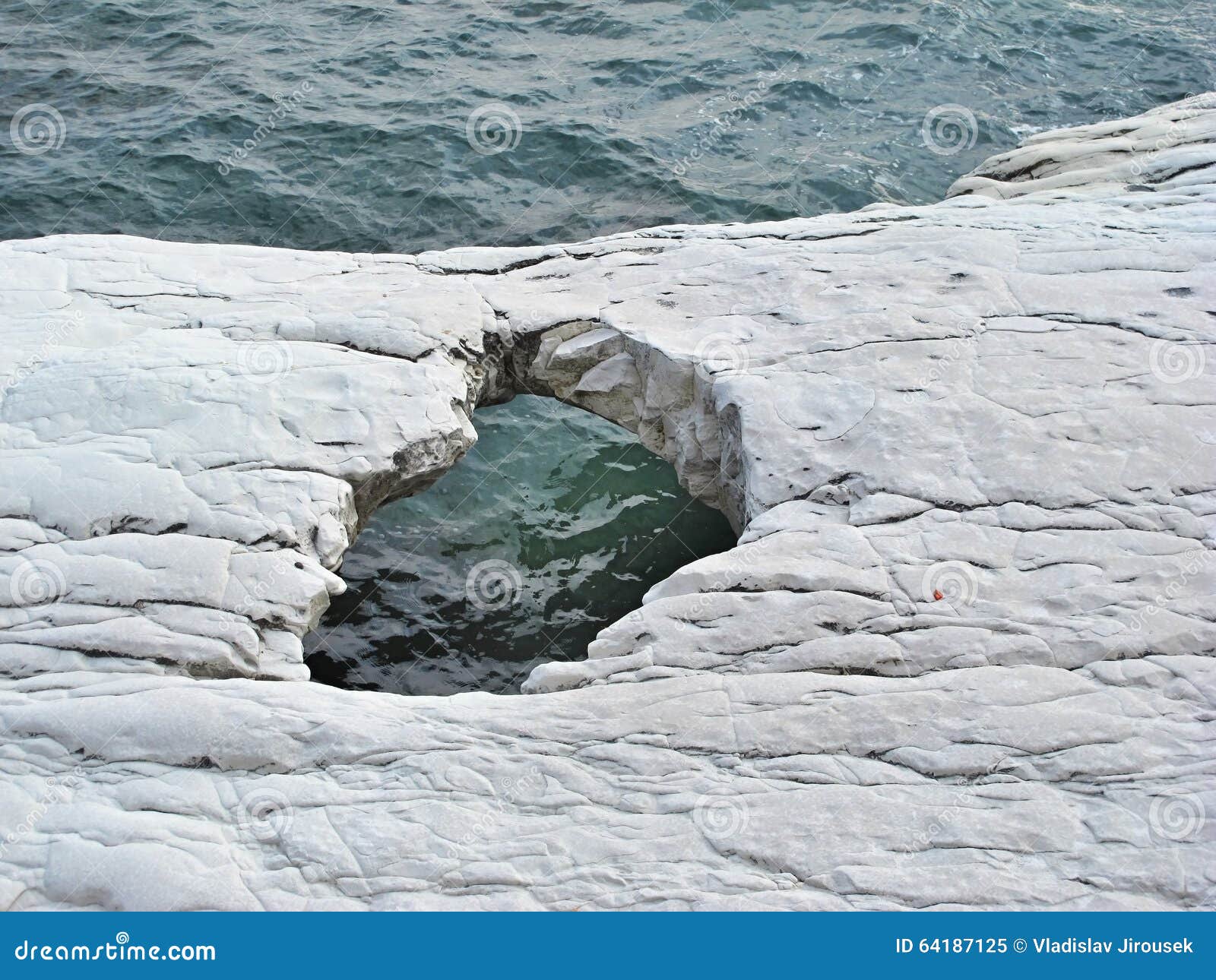 Crack Rock on the Coast of Cyprus Stock Image - Image of white, napa ...