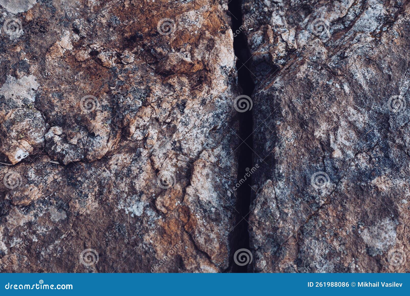 Crack in the Rock on Mountain Rustic Style. Stock Photo - Image of ...