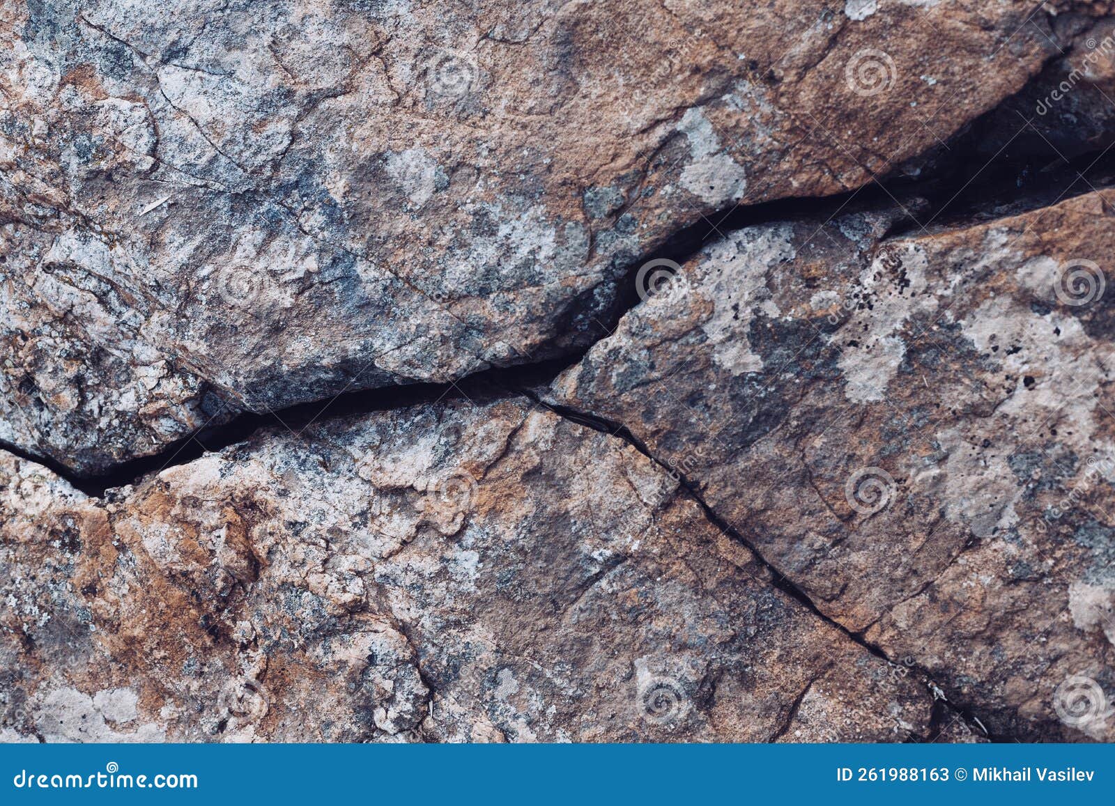 Crack in the Rock on Mountain Rustic Style. Stock Image - Image of ...