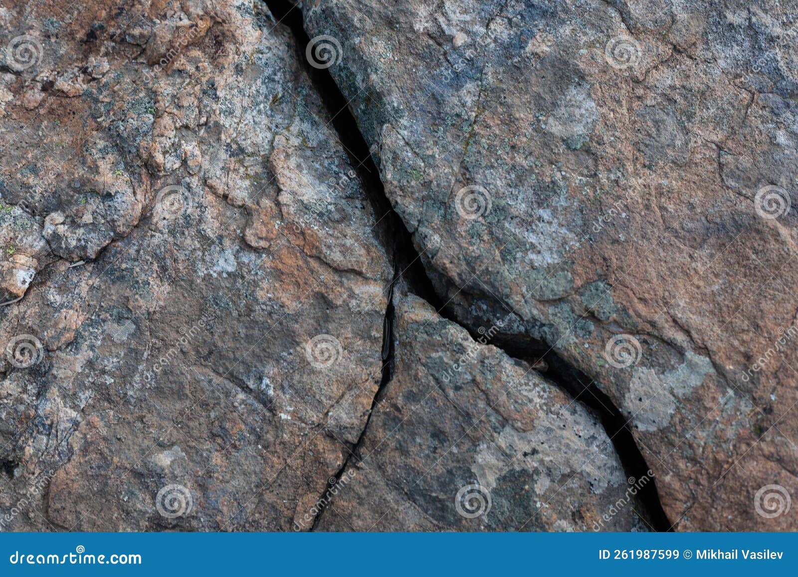 Crack in the Rock on Mountain. Stock Image - Image of cracked, earth ...