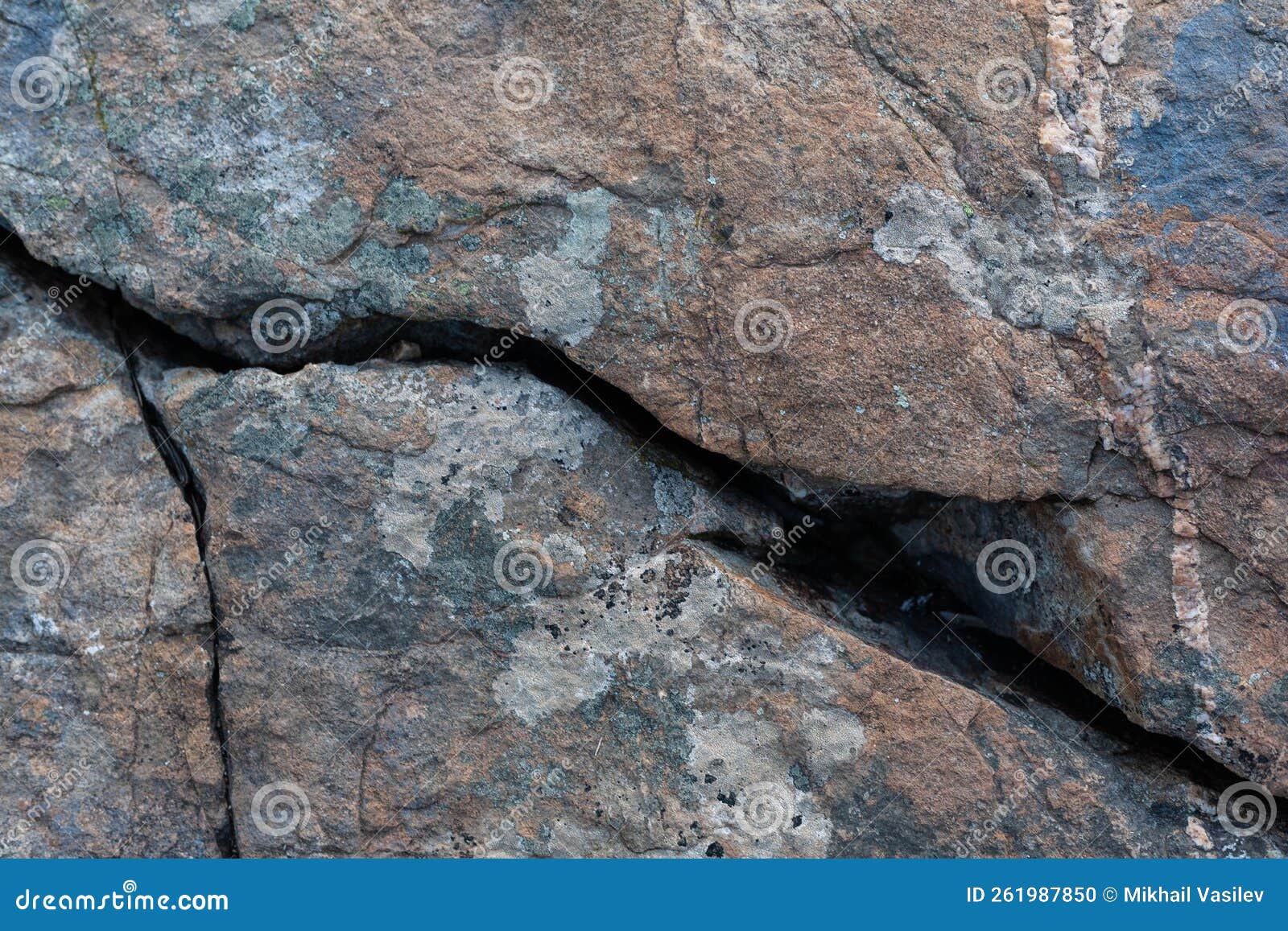 Crack in the Rock on Mountain. Stock Photo - Image of wall, surface ...
