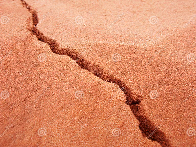 Crack in sand stock photo. Image of details, ground, broken - 13014742