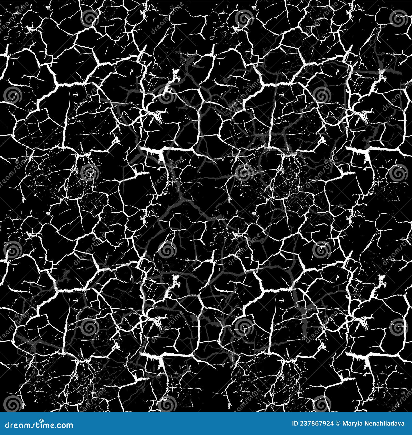 Crack Seamless Pattern. Marble Gold Cracks. Cracked Texture. Repeated ...