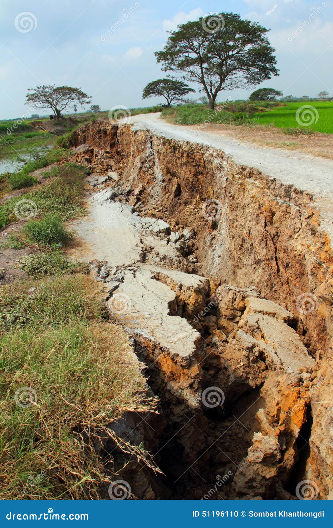 Crack of Soil stock photo. Image of earth, crevasse, barren - 51196110
