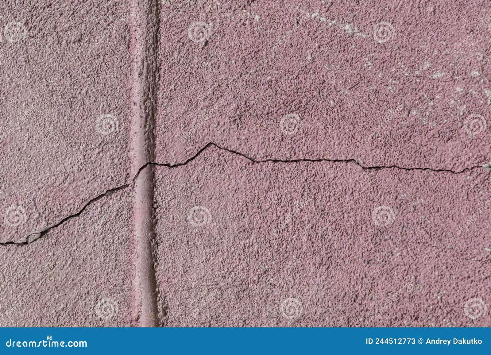 Crack Split Old Wall Facade Building Broken Surface Texture Cracked ...