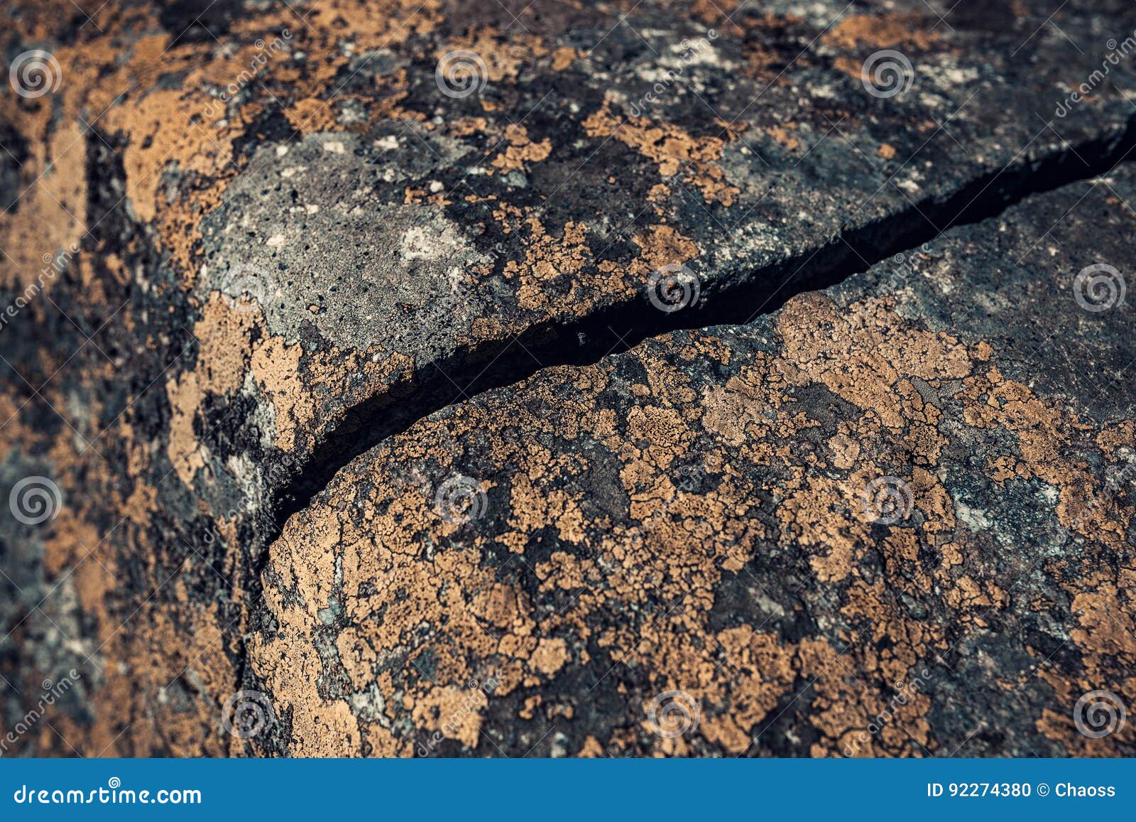 Crack in stone stock photo. Image of material, rock, natural - 92274380