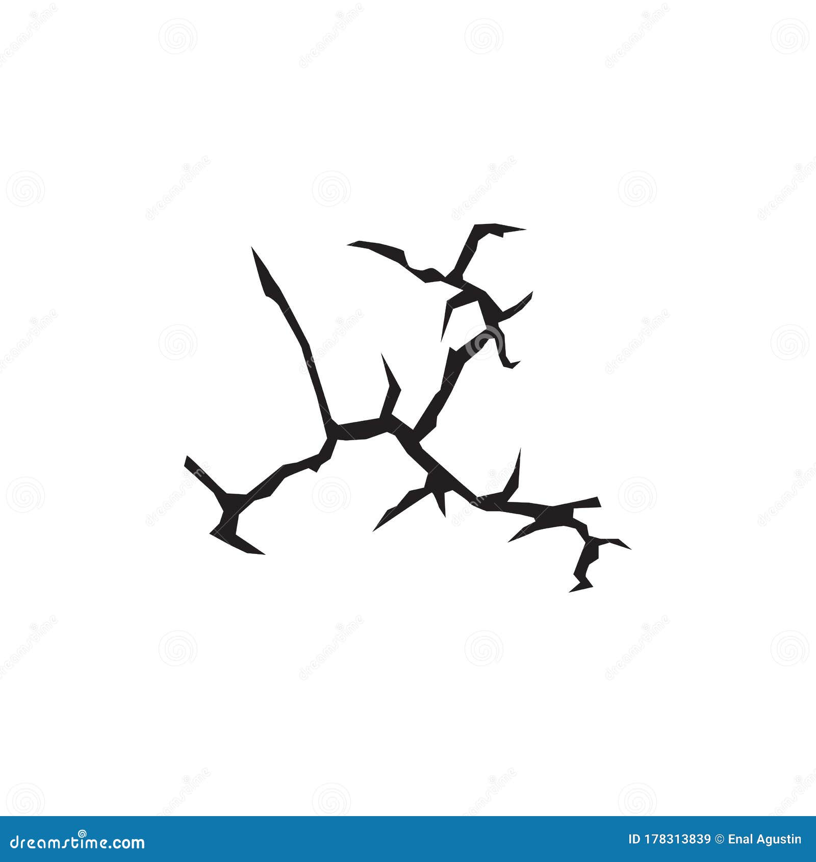 Crack on Surface Icon Logo Design Stock Vector - Illustration of hole ... Crack on Surface Icon Logo Design Stock Vector - Illustration of hole ...