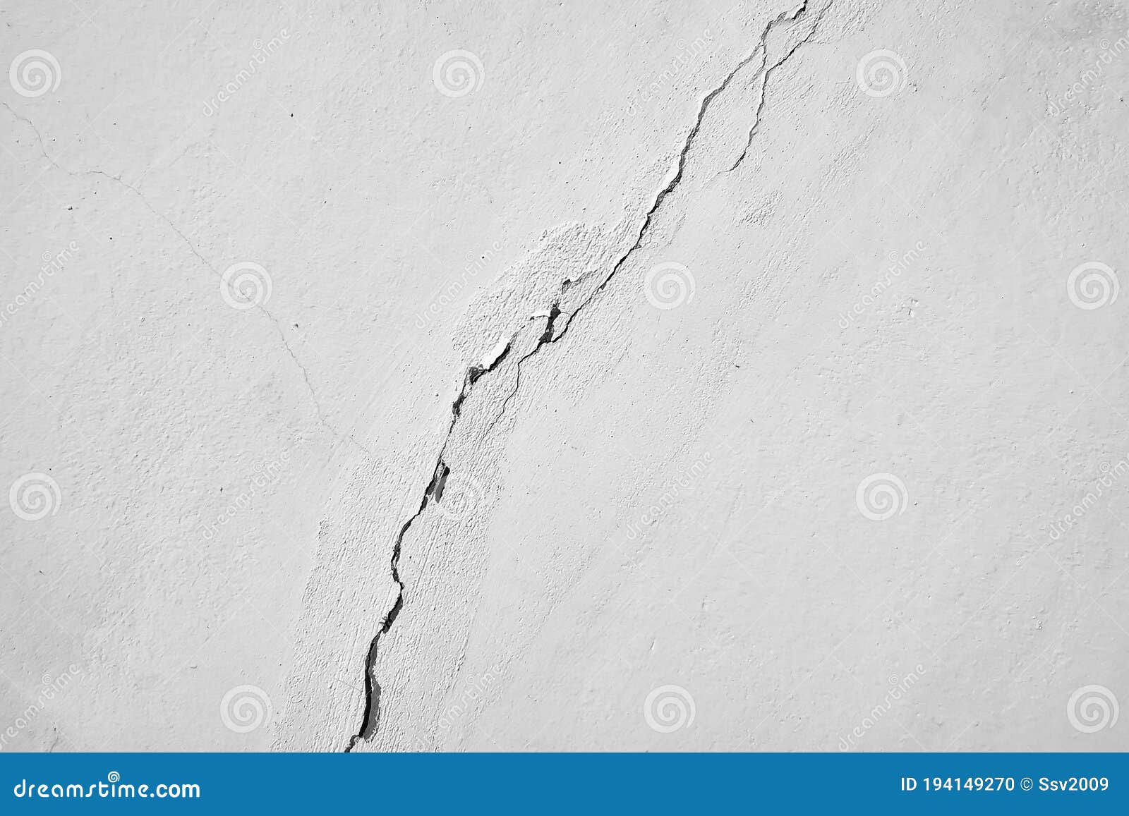 Crack on the Surface of an Old Gray Wall Stock Photo - Image of dirty ...
