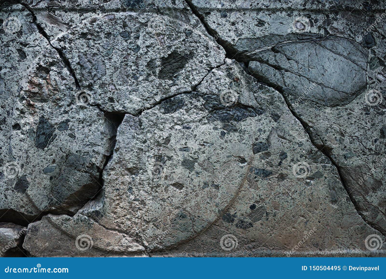 Crack on the Surface of the Stone Close-up, Background Stock Image ...