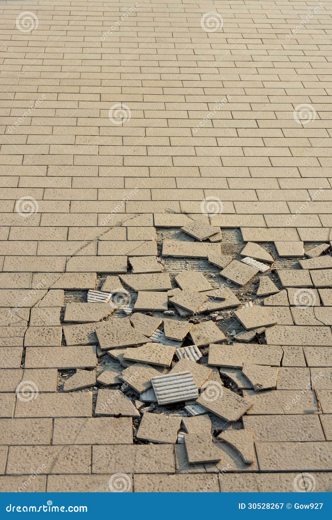 Crack tile ground stock image. Image of brick, fracture - 30528267
