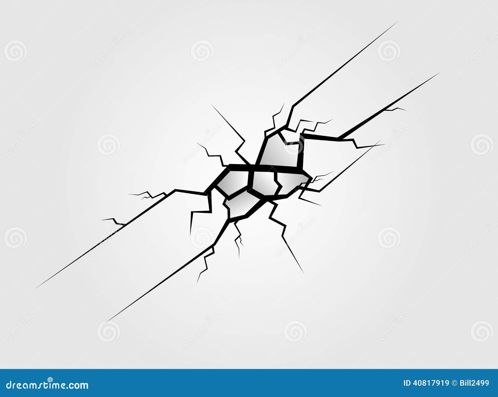 Crack Vector stock illustration. Illustration of disaster - 40817919