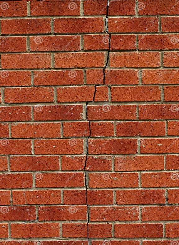 Crack in a Wall stock image. Image of damage, disaster - 14060143