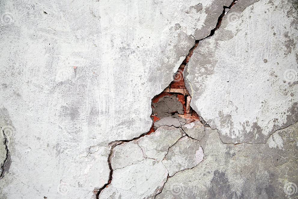 Crack on a wall stock photo. Image of wall, brick, surface - 5218976
