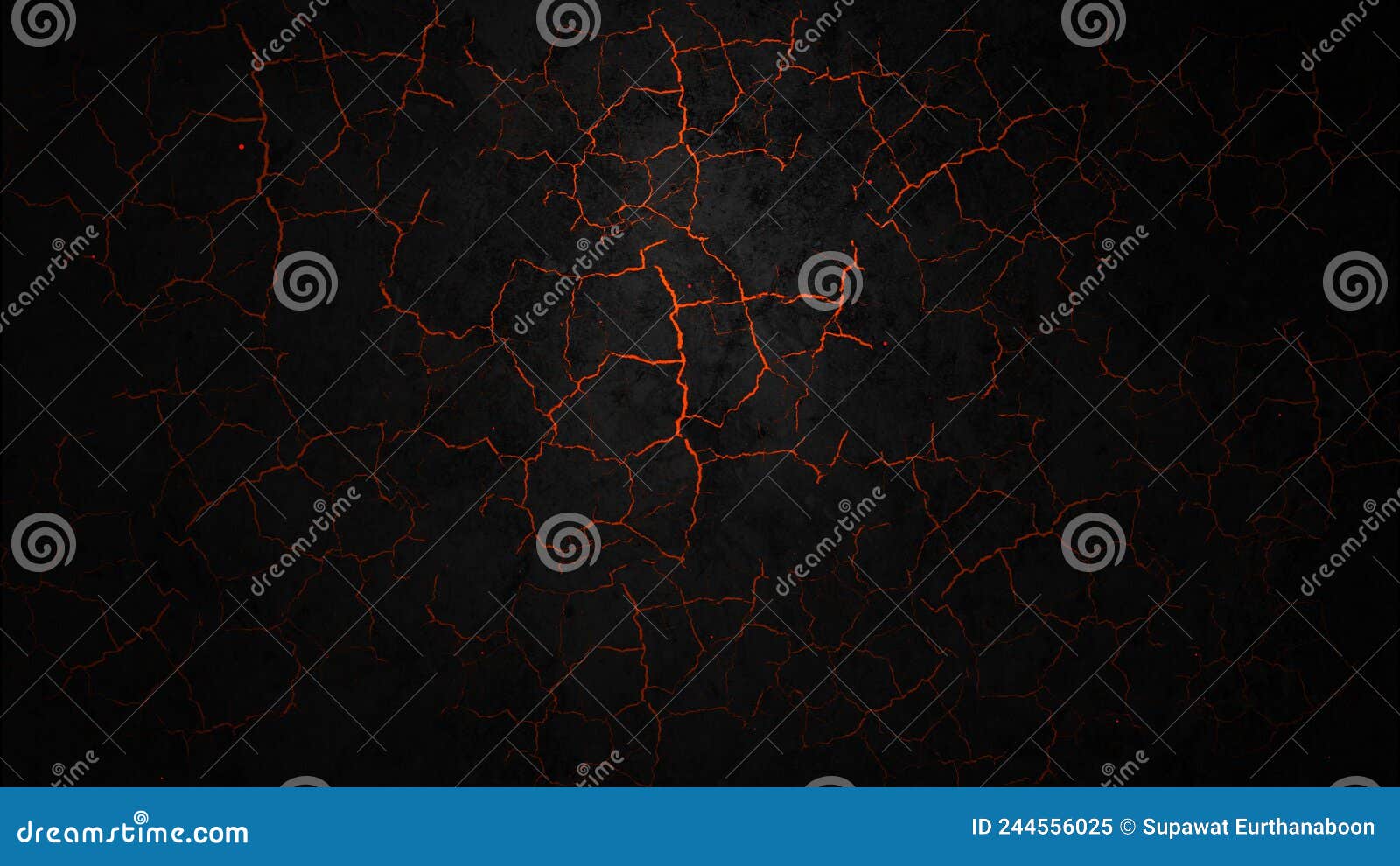 Red Crack on the Dark Wall Texture Background. Cracked Background ...