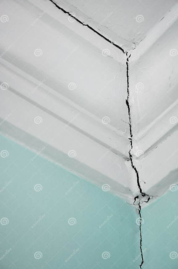 Crack in the wall stock photo. Image of broken, molding - 122467062