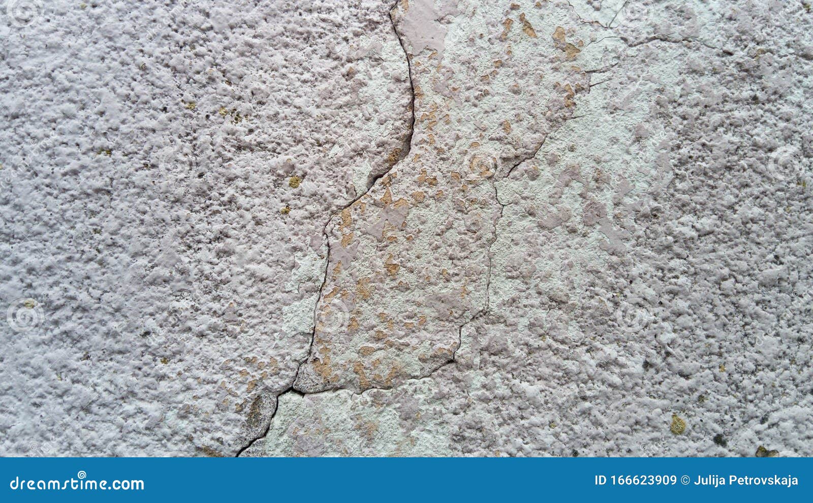 Crack on the Wall of the House. Old Plaster Falls Off the Surface ...