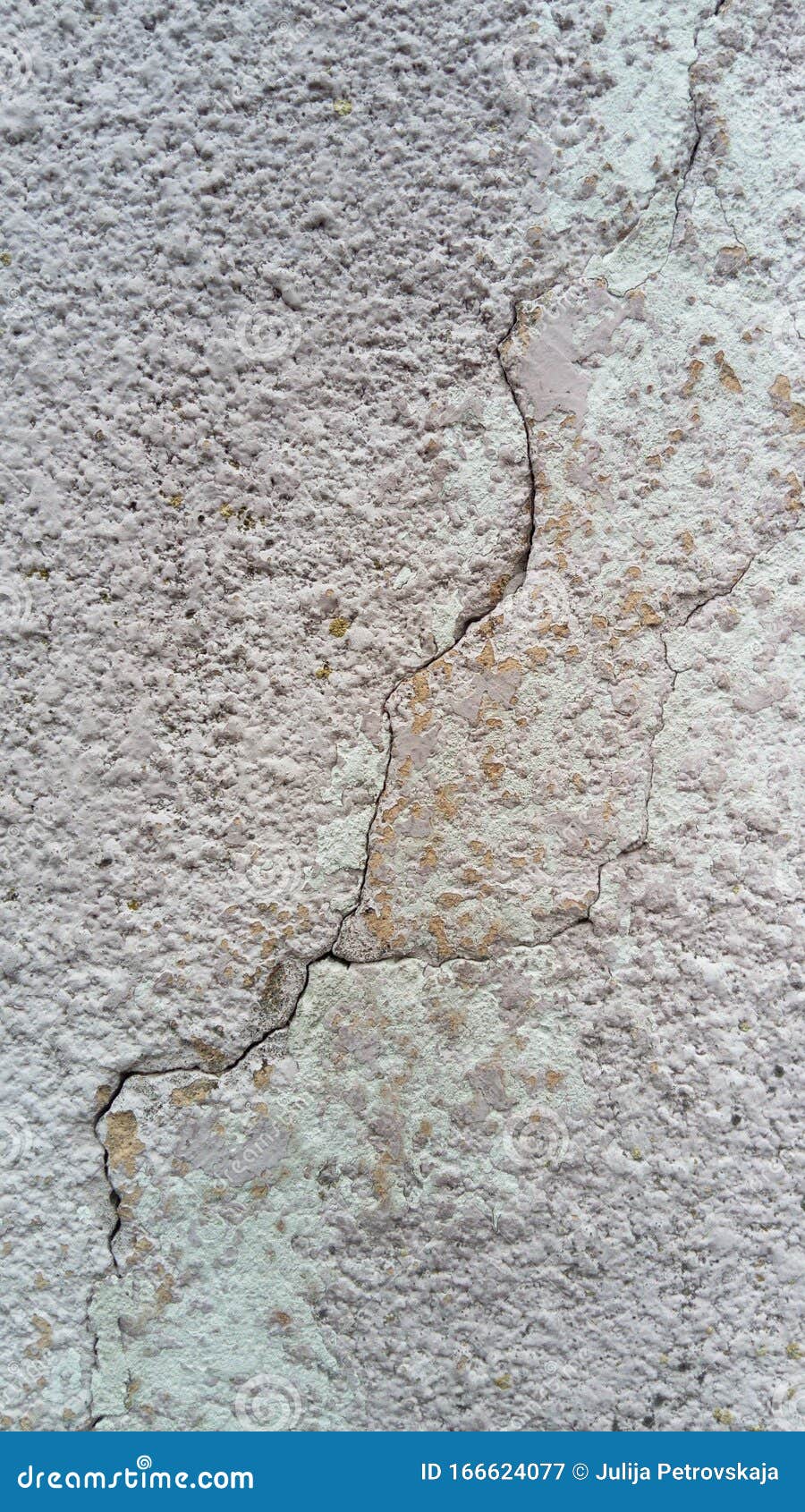 Crack on the Wall of the House. Old Plaster Falls Off the Surface ...