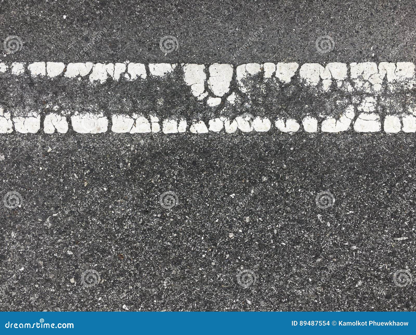 Crack White Line on Asphalt Road Texture Stock Photo - Image of crack ...