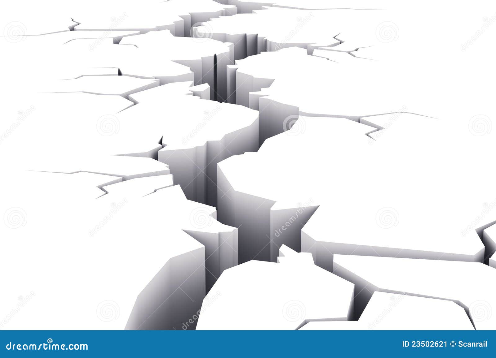 Crack Fault Line In Ground. Cartoon Vector | CartoonDealer.com #83616765