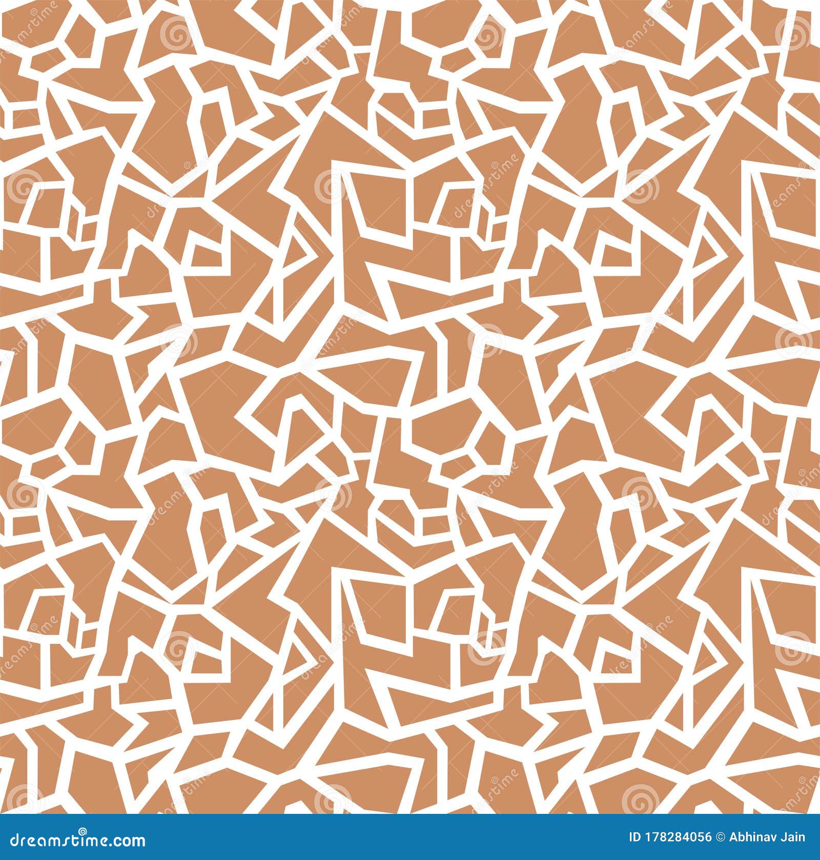 Cracked Abstract Seamless Pattern Background in Vector Stock Vector ...