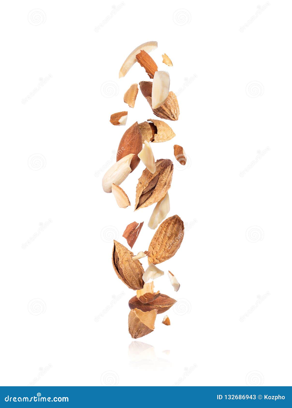 Cracked Almonds Royalty-Free Stock Photography | CartoonDealer.com ...