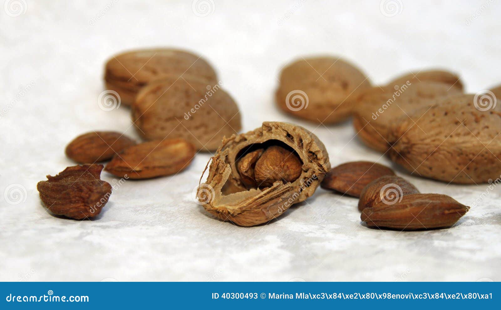 Cracked Almonds Royalty-Free Stock Photography | CartoonDealer.com ...