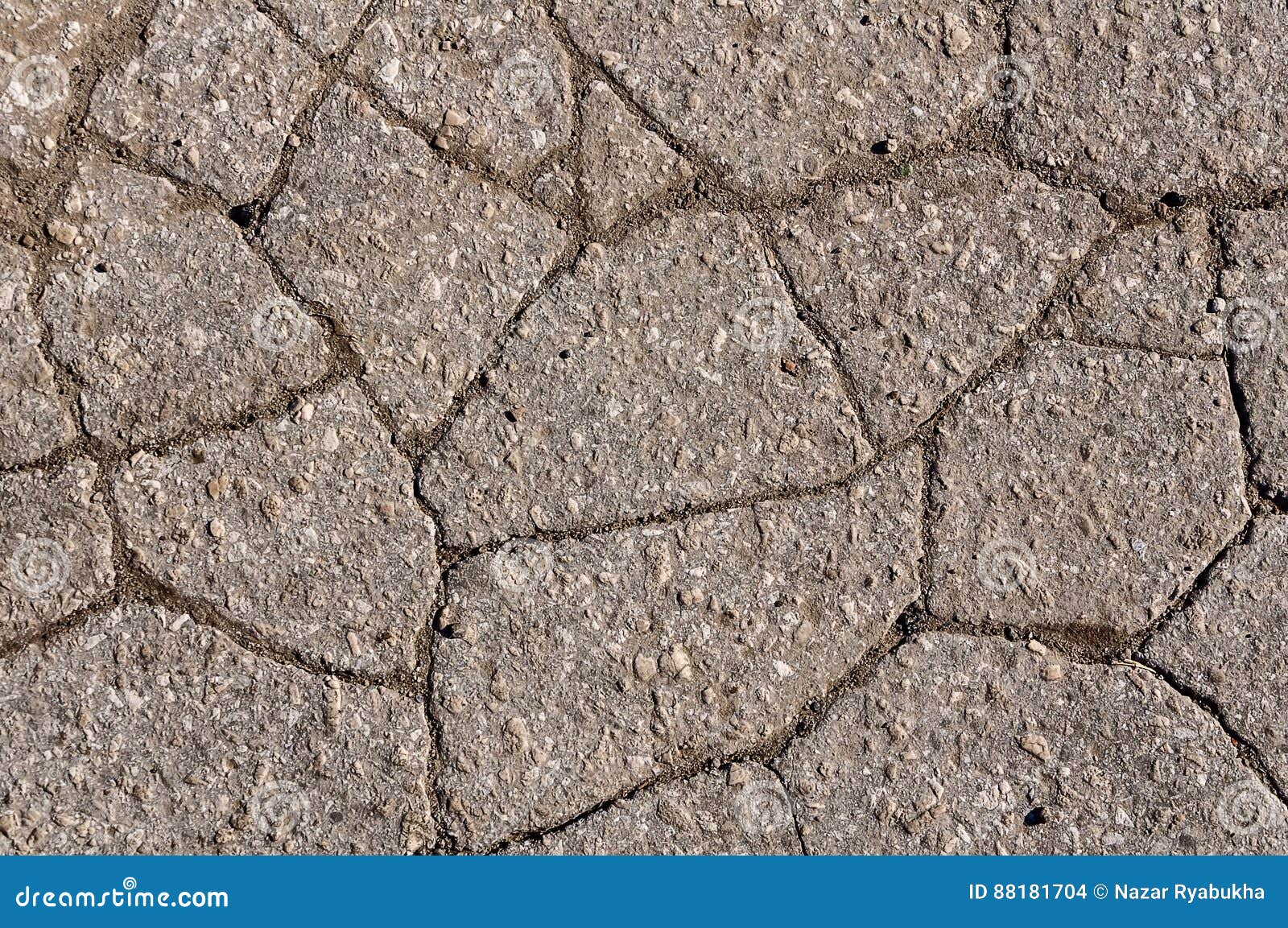 Cracked Asphalt Road Surface Texture. Grey Texture of the Road Stock ...