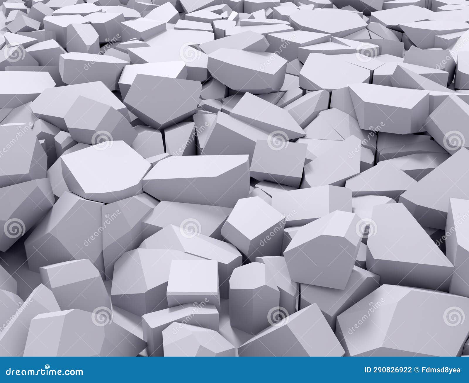 Cracked Background with Blocks Stock Illustration - Illustration of ...