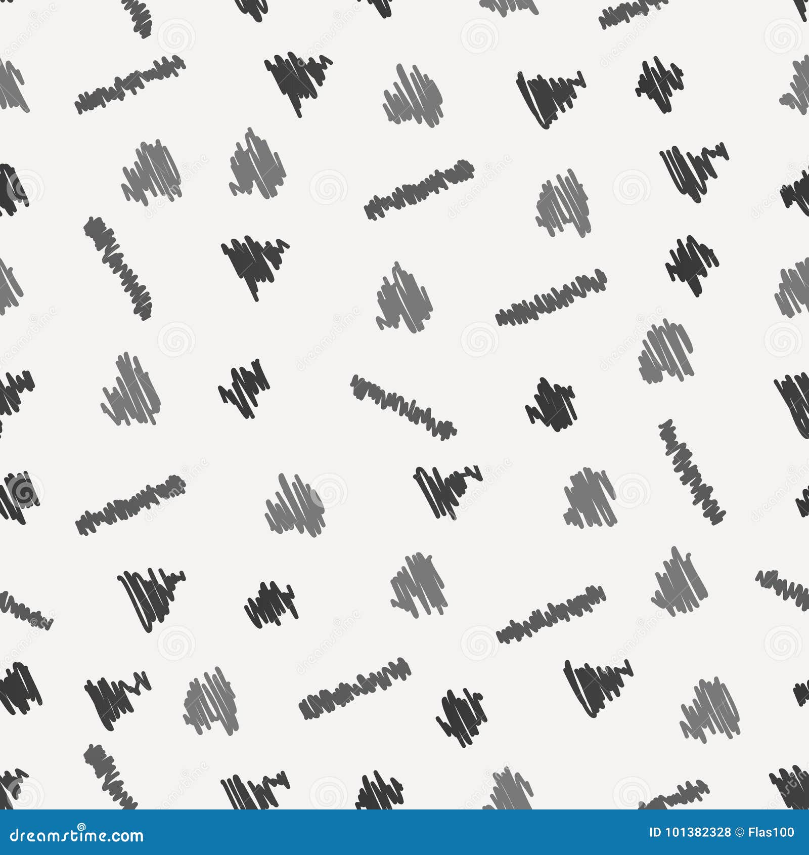 Cracked Black Scribbled Seamless Pattern. Textile or Wrapping Paper ...