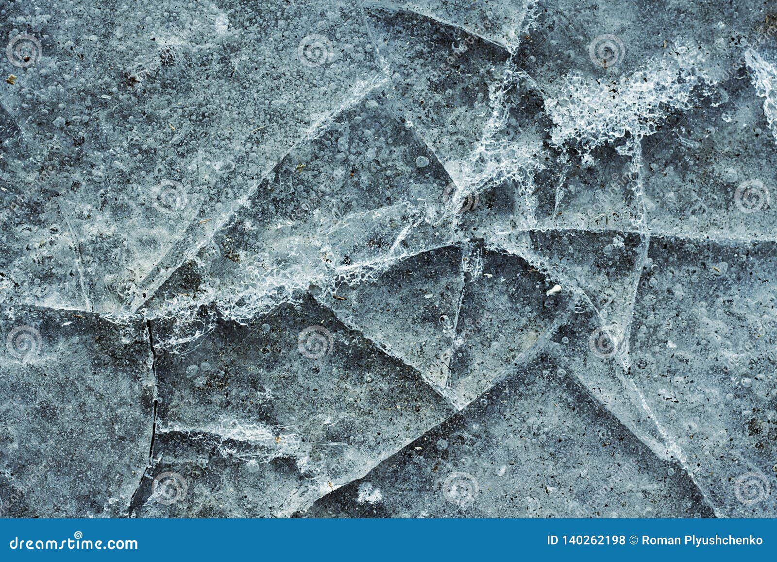 Cracked blue ice stock photo. Image of chilly, lake - 140262198