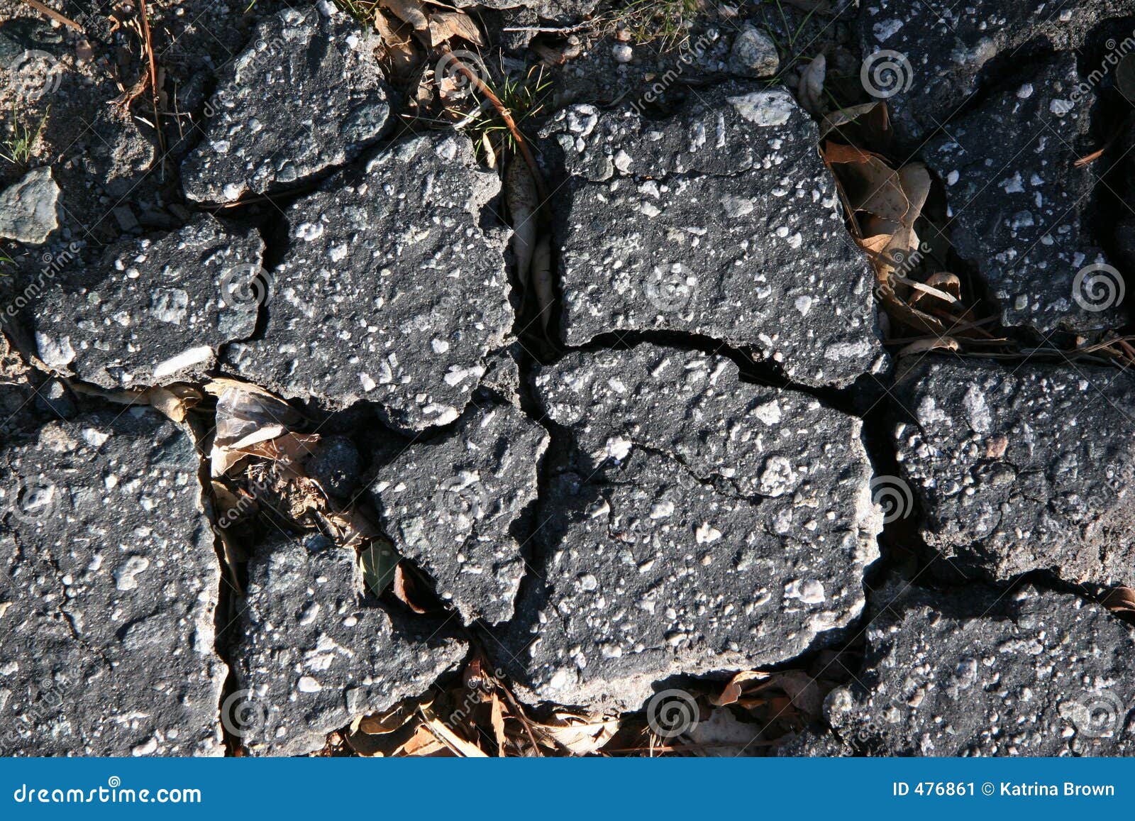 Cracked Broken Asphalt Pavement Stock Image - Image of colour, color ...