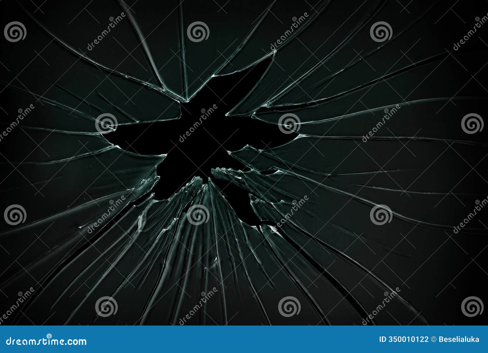 Cracked and broken glass stock photo. Image of hole - 350010122