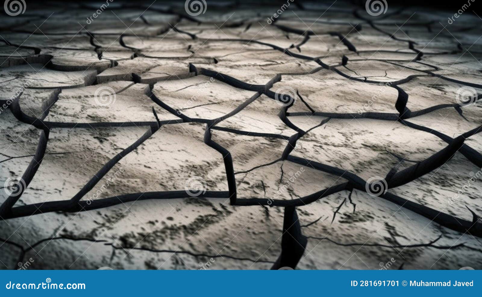 Cracked Broken Ground Earthquake Split Background Design Stock ...