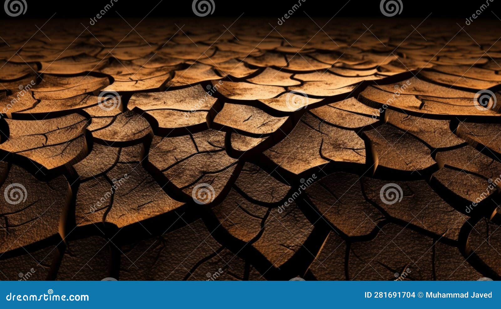 Cracked Broken Ground Earthquake Split Background Design Stock ...