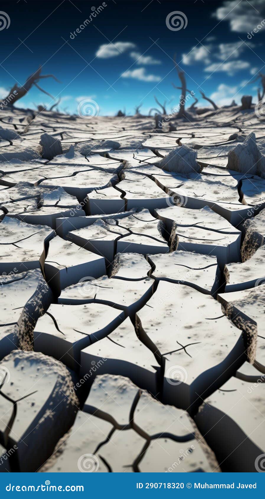 Cracked Broken Ground Earthquake Split Background Design Stock ...