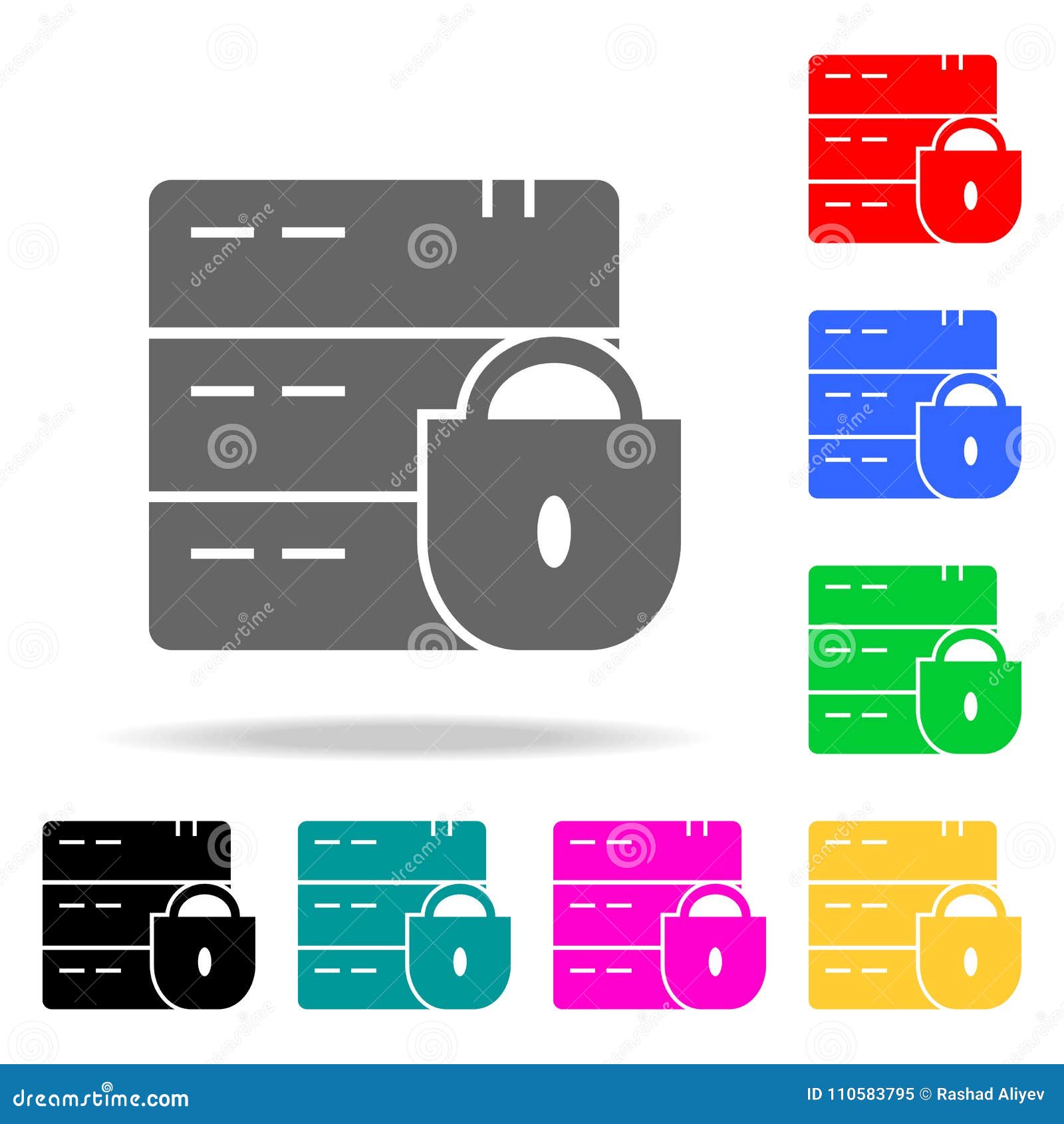 Cracked / Broken Lock Icon. Elements in Multi Colored Icons for Mobile ...