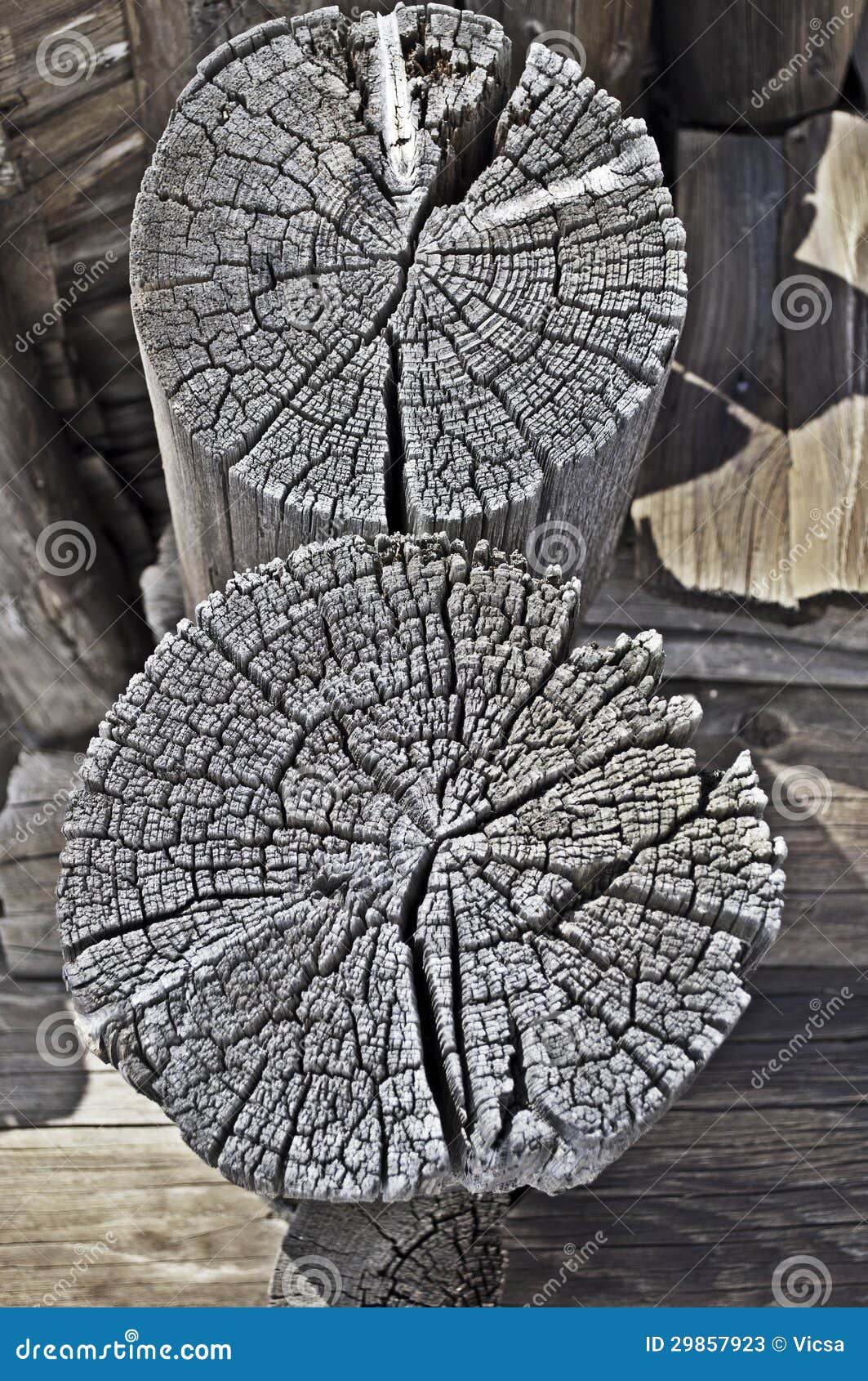 Logs of old barn stock image. Image of crack, material - 29857923