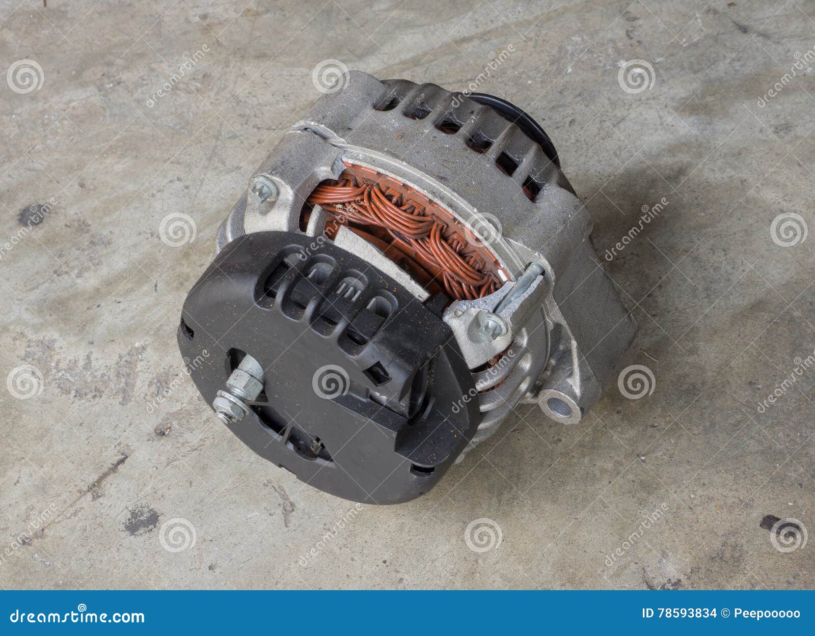 Cracked car alternator stock photo. Image of power, mechanic - 78593834