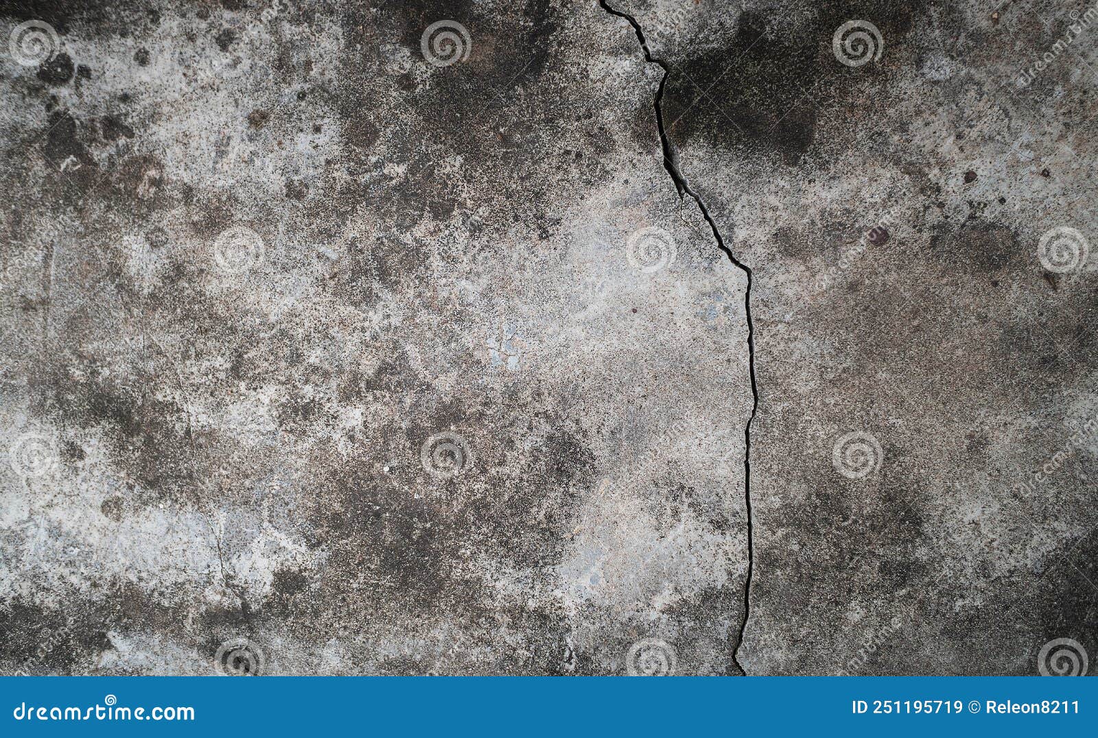 Cracked Cement Damage Wall Texture Stock Image - Image of grey, effect ...