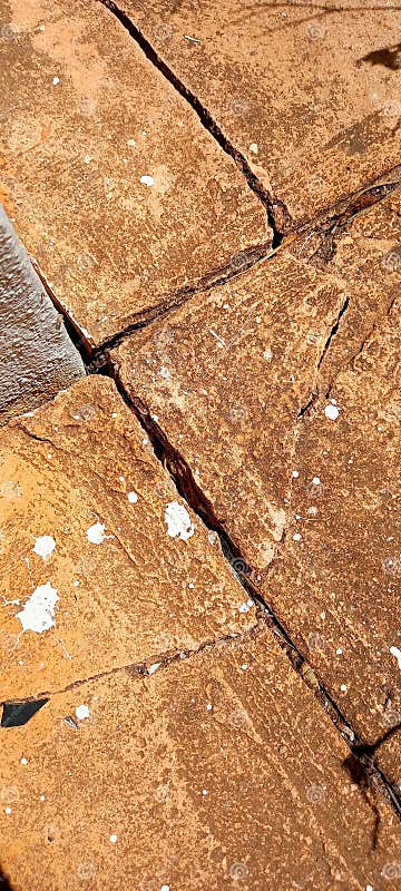 Cracked Cement Pathway. Textured Ground. Broken Flooring. Cracks in ...