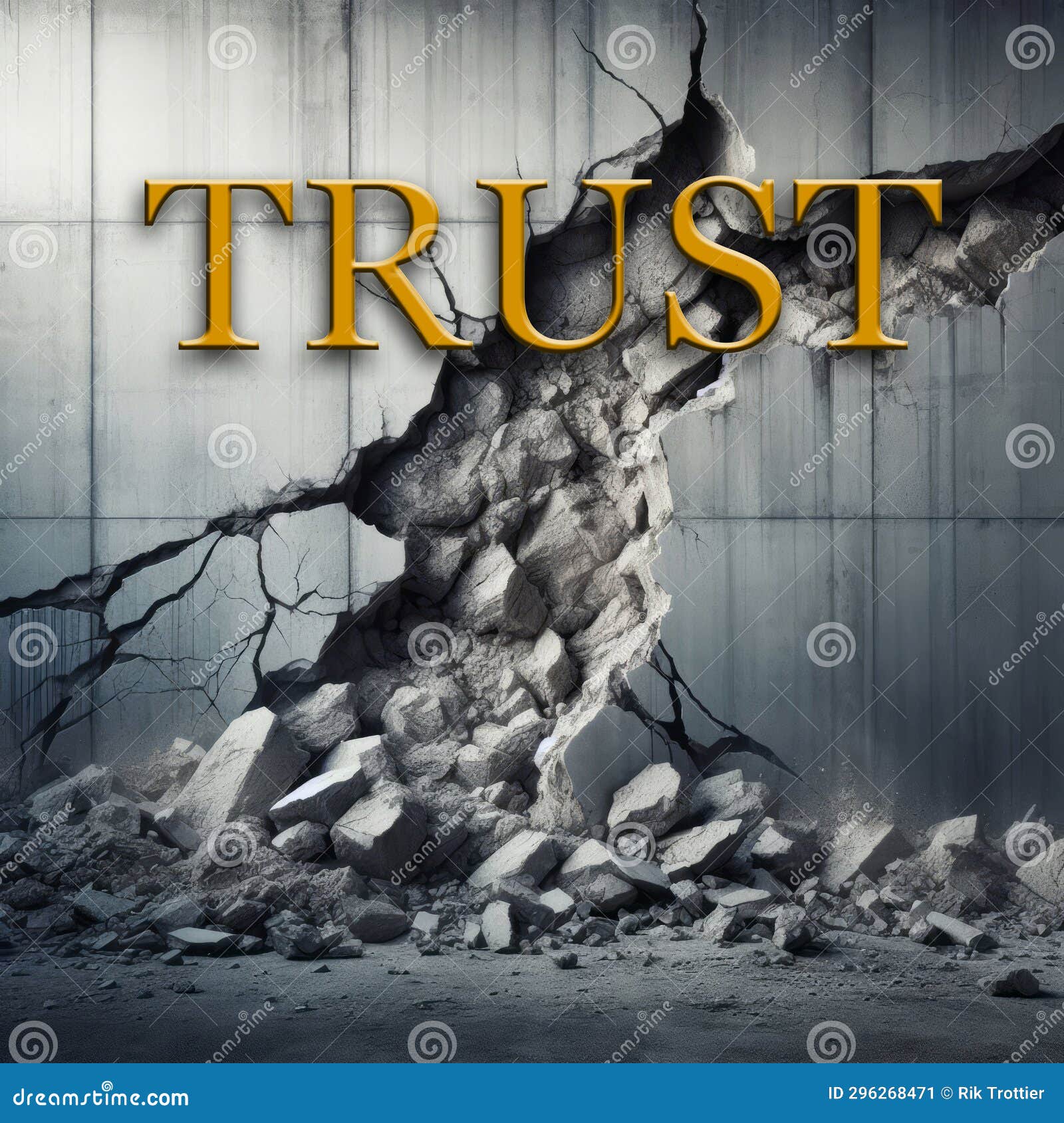 Concept in Fragile Trust in Business Stock Illustration - Illustration ...